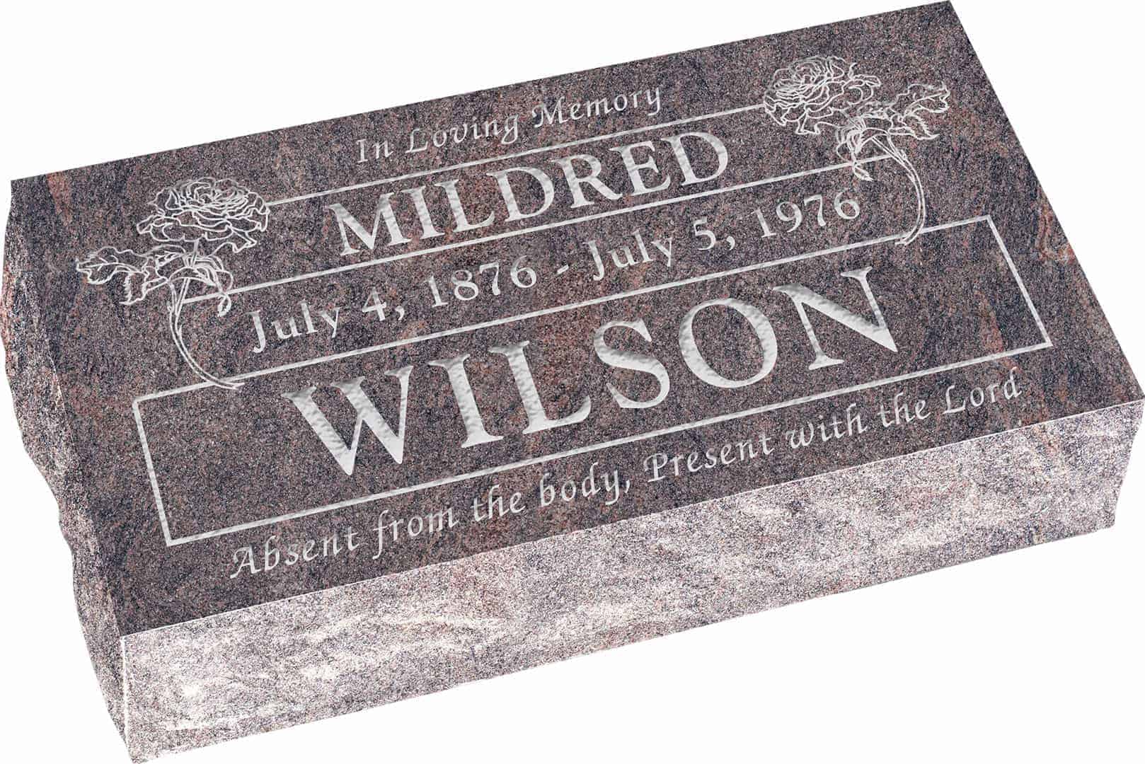 20 X 10 X 6 Pillow Top Headstone Honor Life 20-x-10-x-6-pillow-top-headstone-honor-life